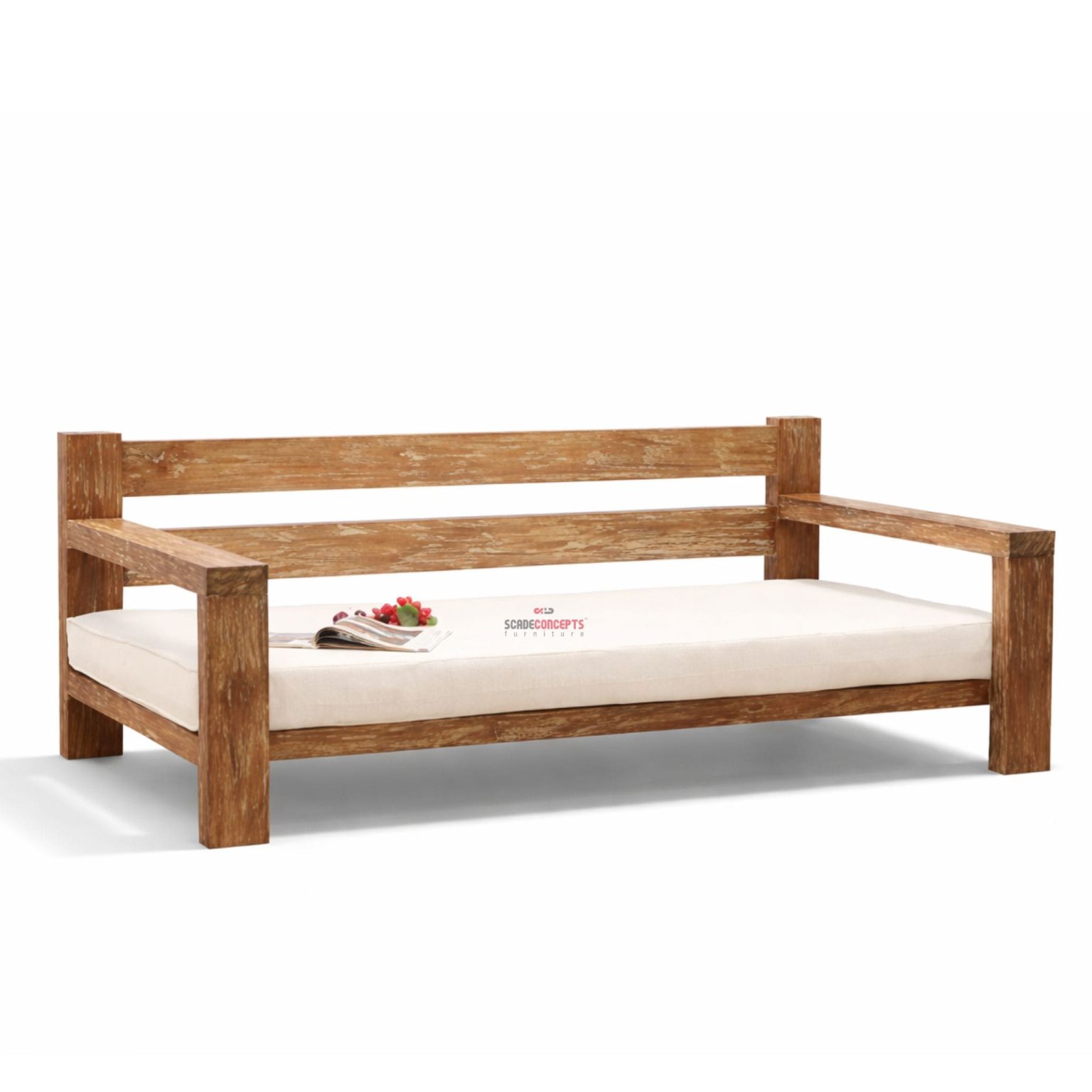 Osten Daybed - Modern Teak Wood Indoor Furniture Malaysia
